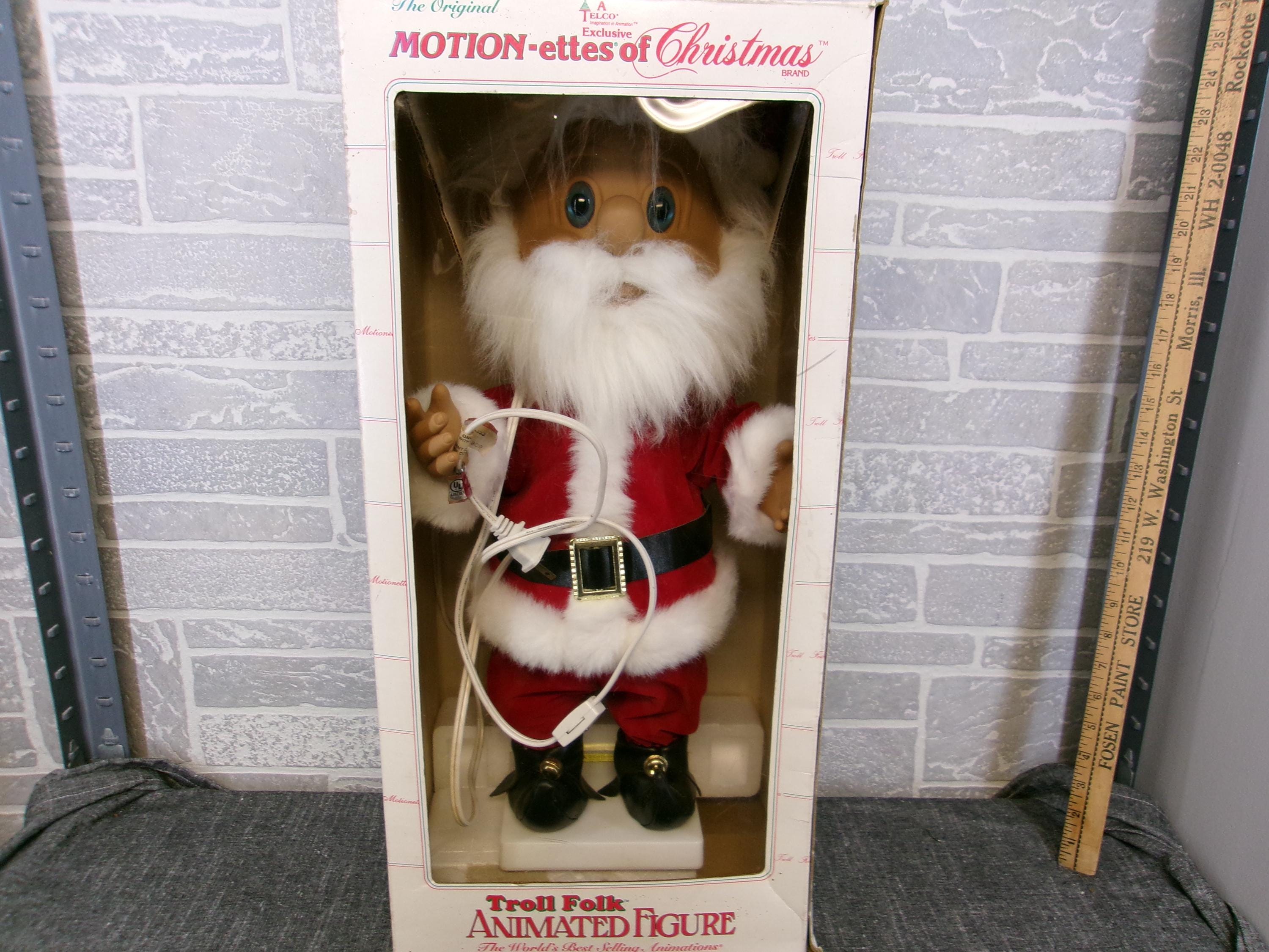 VTG 1992 Telco Christmas Santa Troll Animated 22" Motionette - Etsy