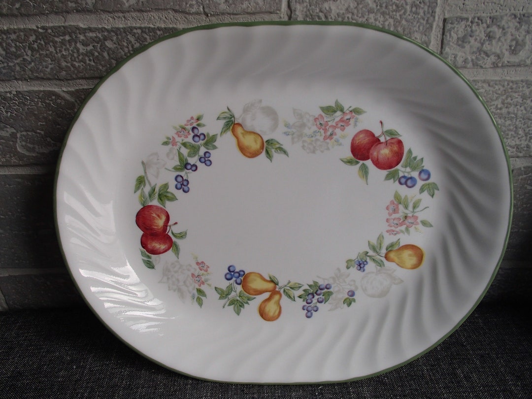 Vintage Corelle Chutney Pattern Oval Platter - Etsy