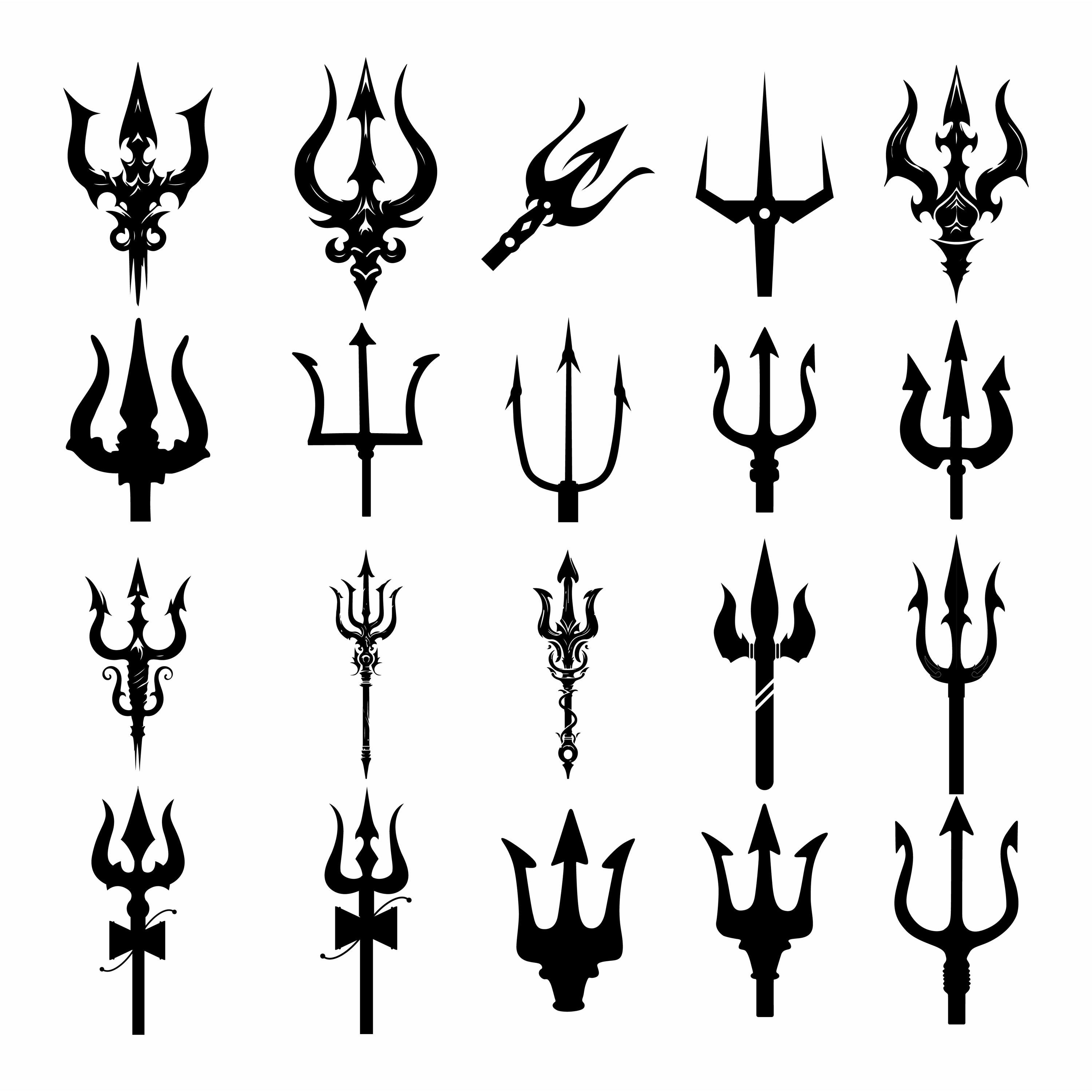 Trident Svg Bundles, Trident T Shirt Svg Art, Trident Mug Clipart ...