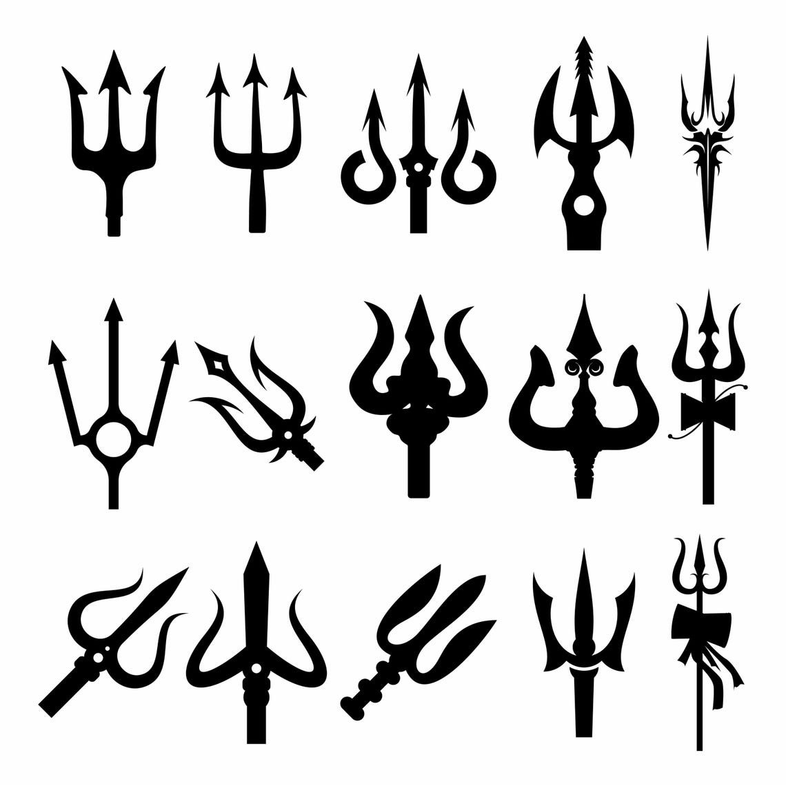 Trident Svg Bundles, Trident T Shirt Svg Art, Trident Mug Clipart ...