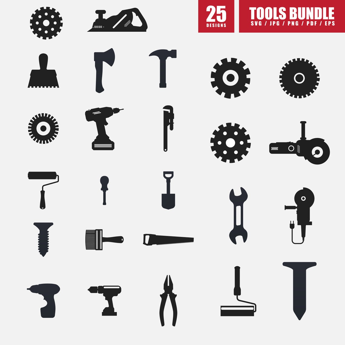 Tools Svg Bundles, Mechanic Tools Svg, Hammer Svg, Tools Clipart ...