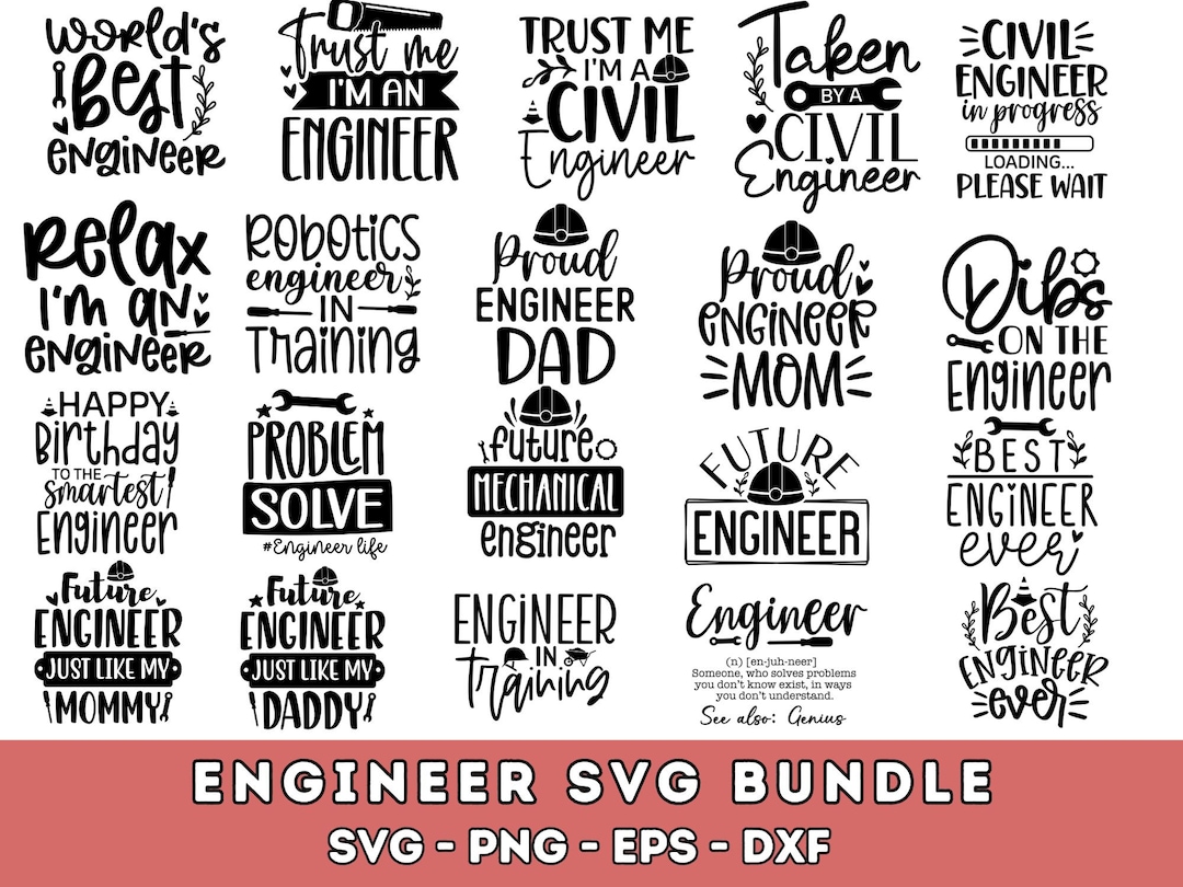 Engineer SVG Bundle, Engineer Quotes SVG, Engineer Svg, Engineer Life ...