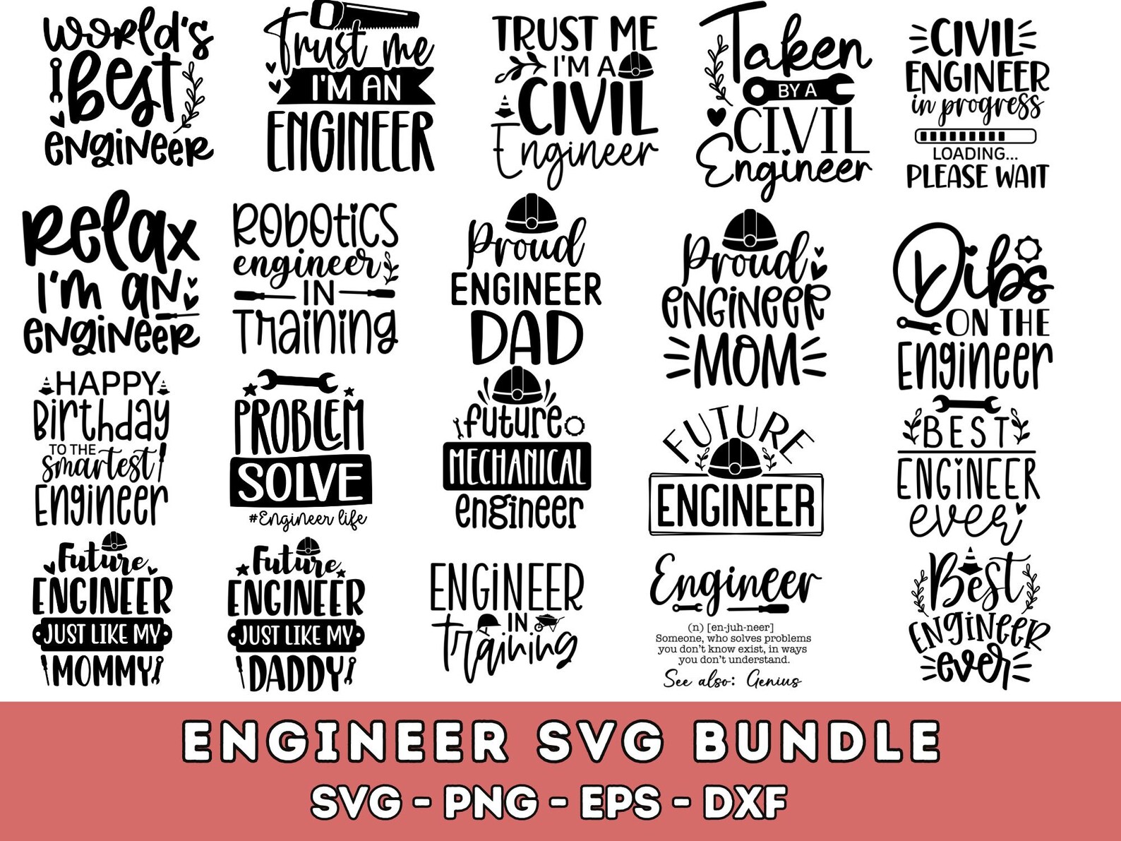 Engineer SVG Bundle, Engineer Quotes SVG, Engineer Svg, Engineer Life ...