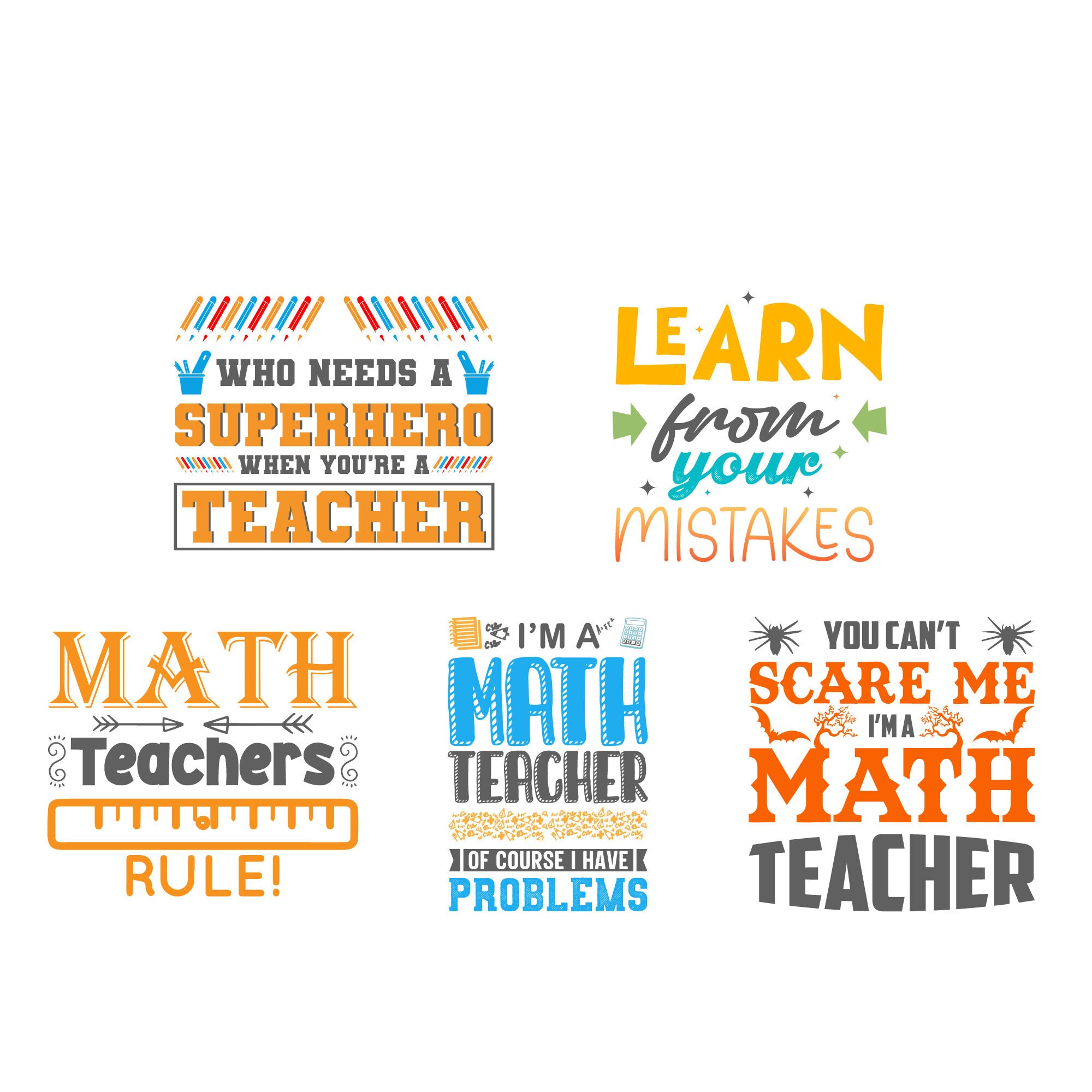 Math Teacher SVG PNG Bundle, Math Teacher Svg, Teacher Svg, Back to ...