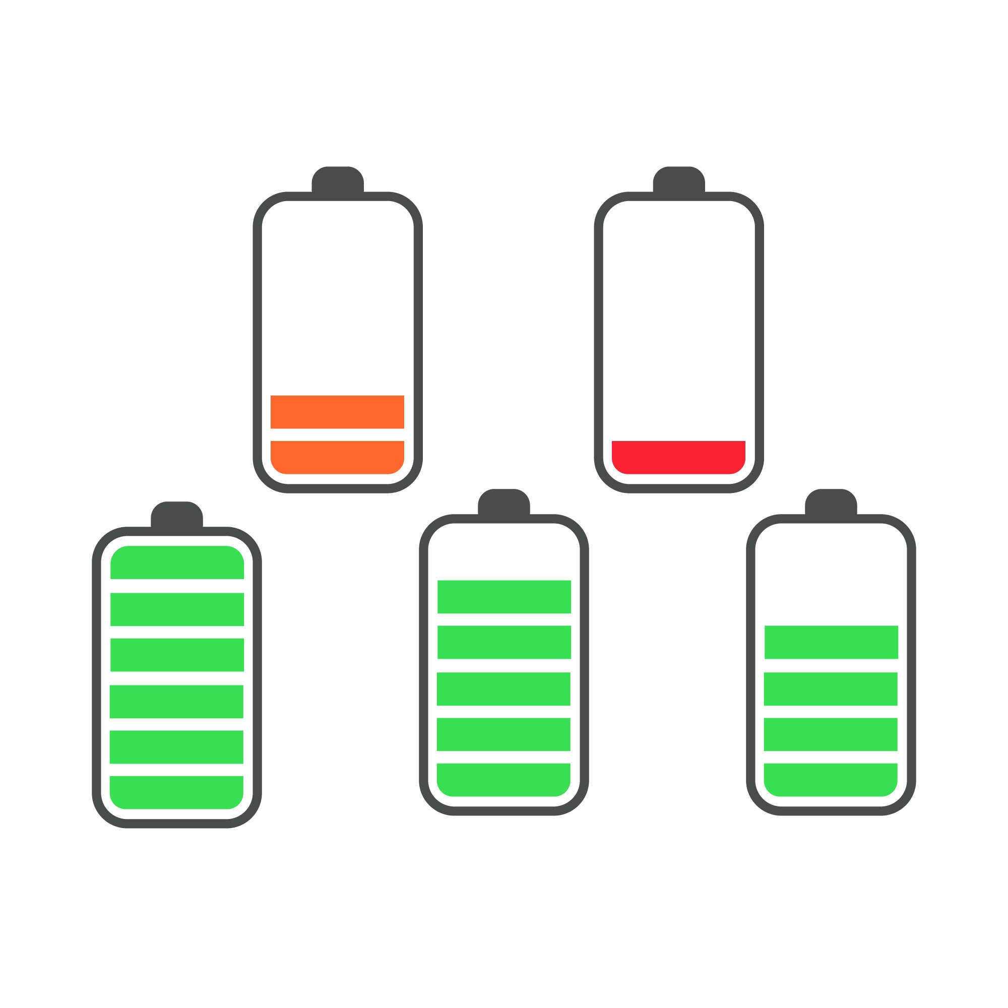 Mobile Battery Svg Bundles, Colorful Battery Svg, Mobile Battery ...