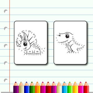 Cute Dot to Dot Worksheet Connect the Dots Printable Pages, Dot to Dot ...