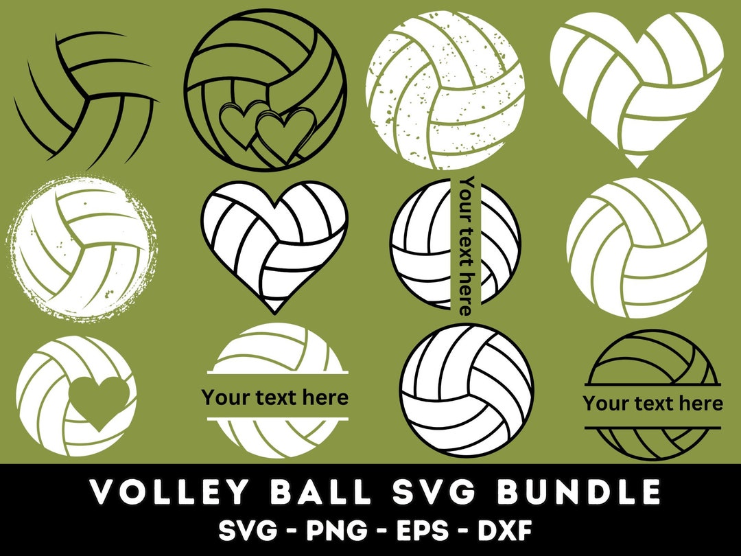 Volleyball SVG Bundle, Volleyball Ball Svg, Volleyball Name Svg ...