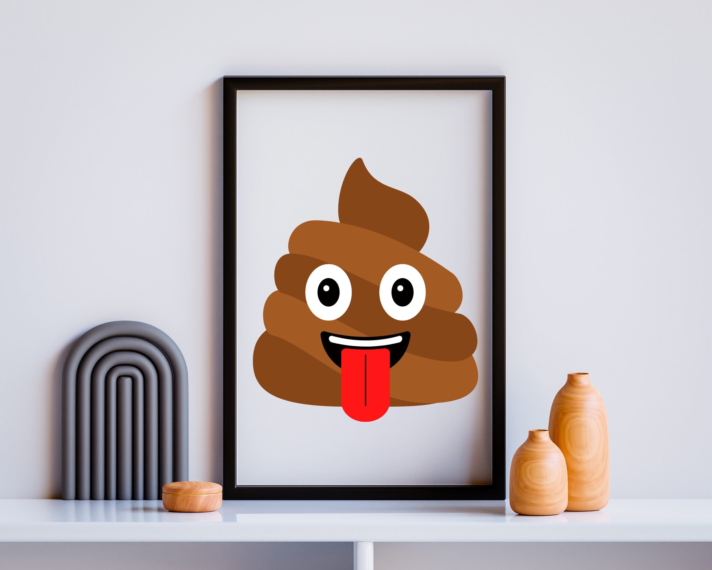 Oop Emoji Svg, Poop Emoji Svg Bundle, Poop Clipart, Layered Poop Emoji ...