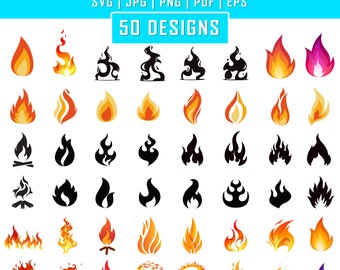 Fire Svg Bundles, Fire Clipart, Fire Flames Svg, Flames Frame Svg, Fire ...