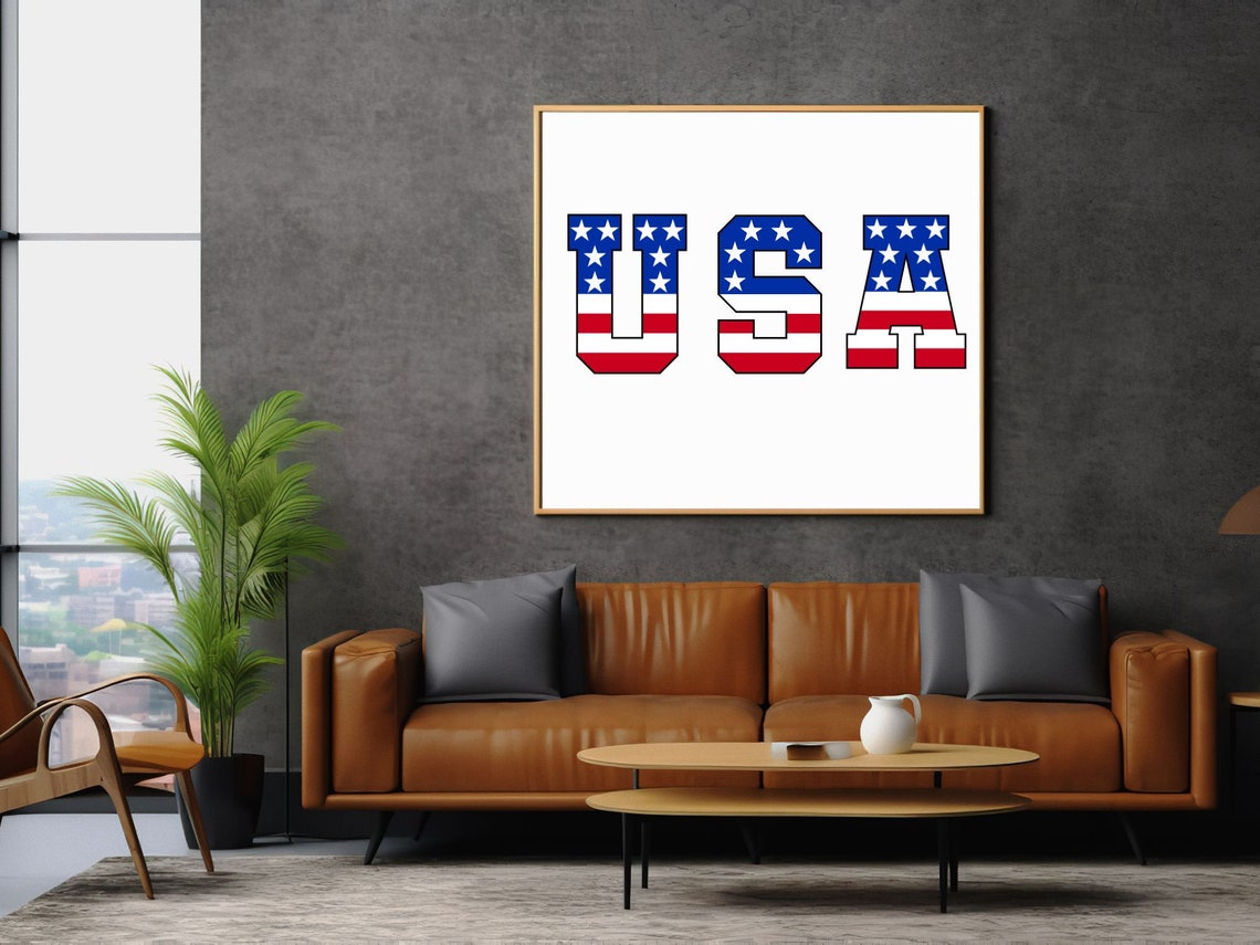 USA Flag Alphabet SVG American Flag Alphabet SVG Usa Flag Font Svg Usa ...