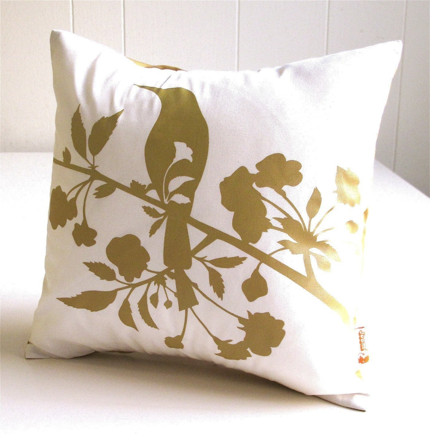 Mustard Print on off White Blooming Blossom-mini 10.5 Inches | Etsy