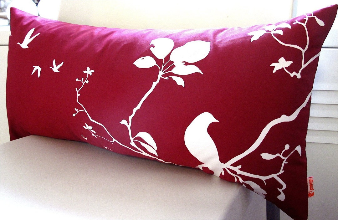 Red Flying by Rectangle Pillow - Etsy