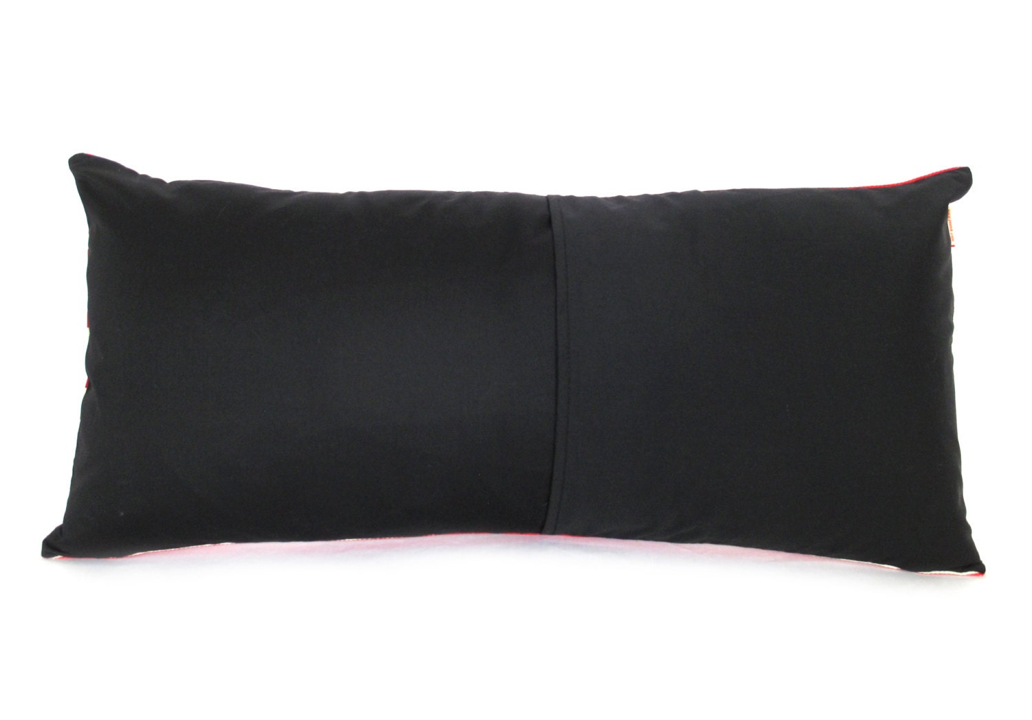 Red & White Stripes Pattern Rectangle Pillow | Etsy