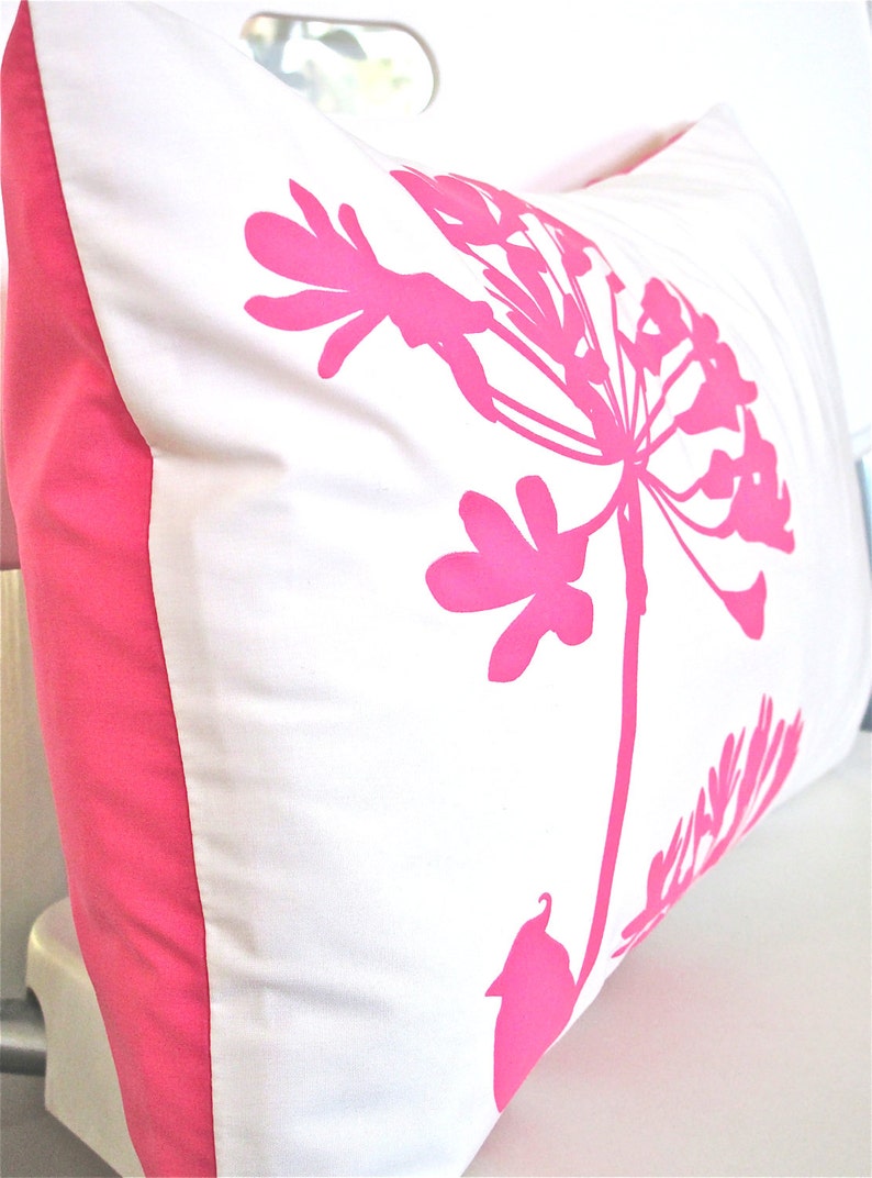 Limited Time Sale Hot Pink Print on off White Cotton Cardinal | Etsy