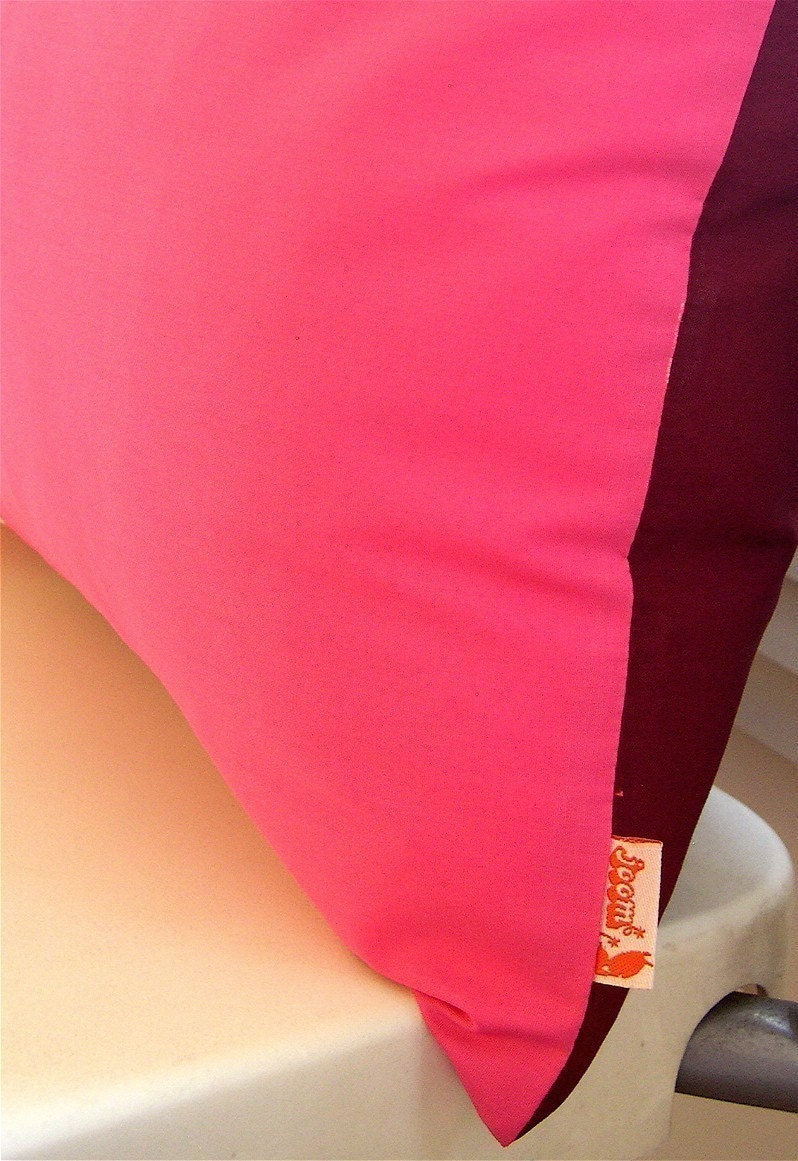 Hot Pink Cardinal on Agapanthus Rectangle Pillow - Etsy