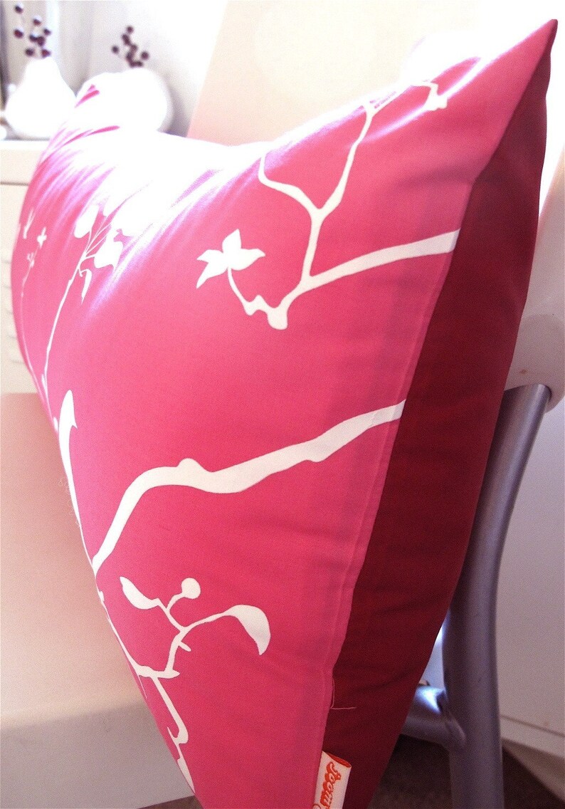 Hot Pink Flying by Rectangle Pillow - Etsy