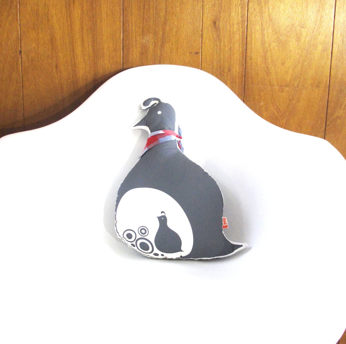 Grey Mama Quail Plush Pillow | Etsy