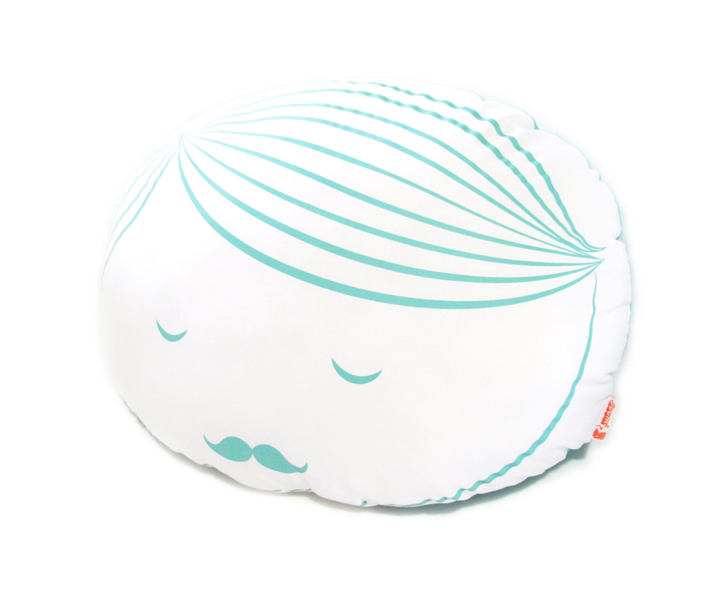 Limited Edition Guy Face Plush Pillow in Mint Green Print - Etsy