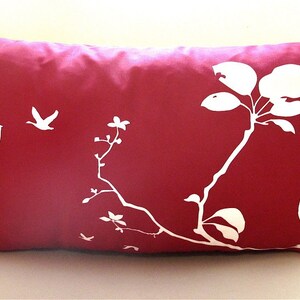 Red Flying by Rectangle Pillow - Etsy