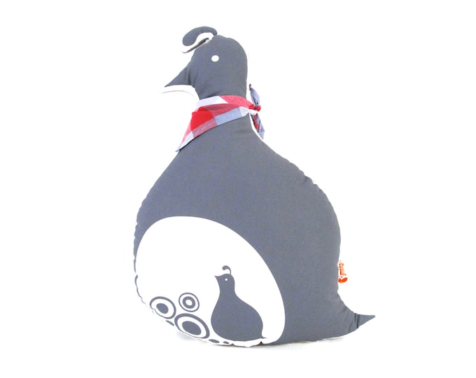 Grey Mama Quail Plush Pillow - Etsy