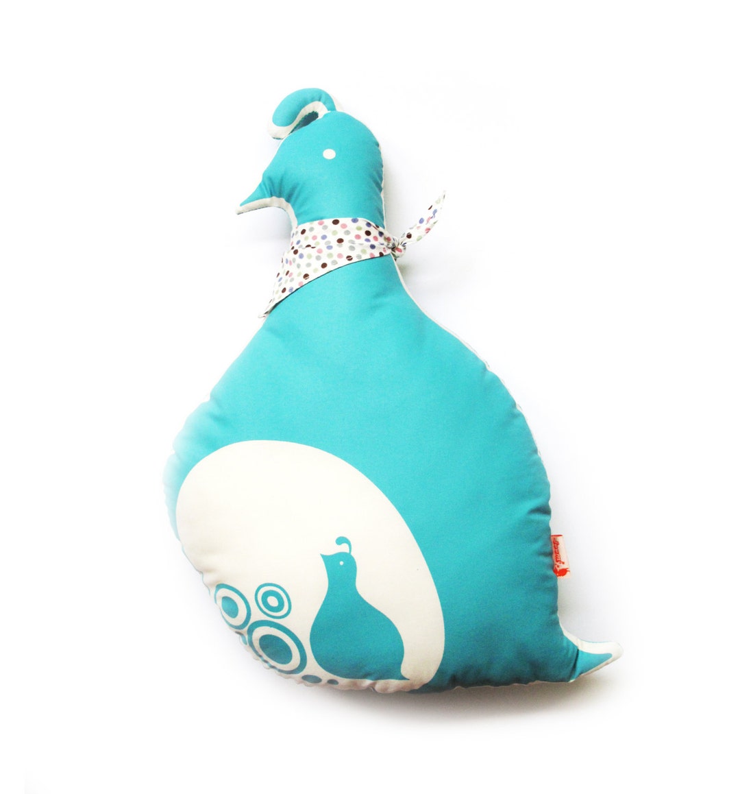 Turquoise Mama Quail Plush Pillow - Etsy