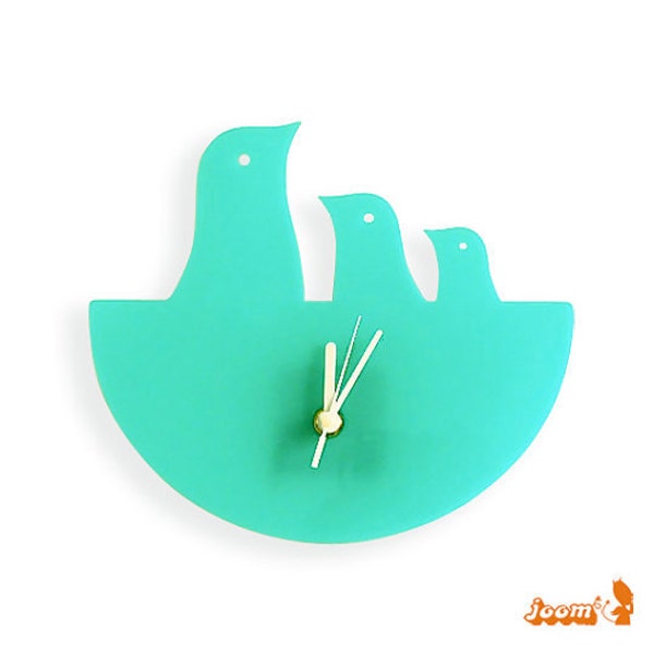 Mint Green Clock - Etsy