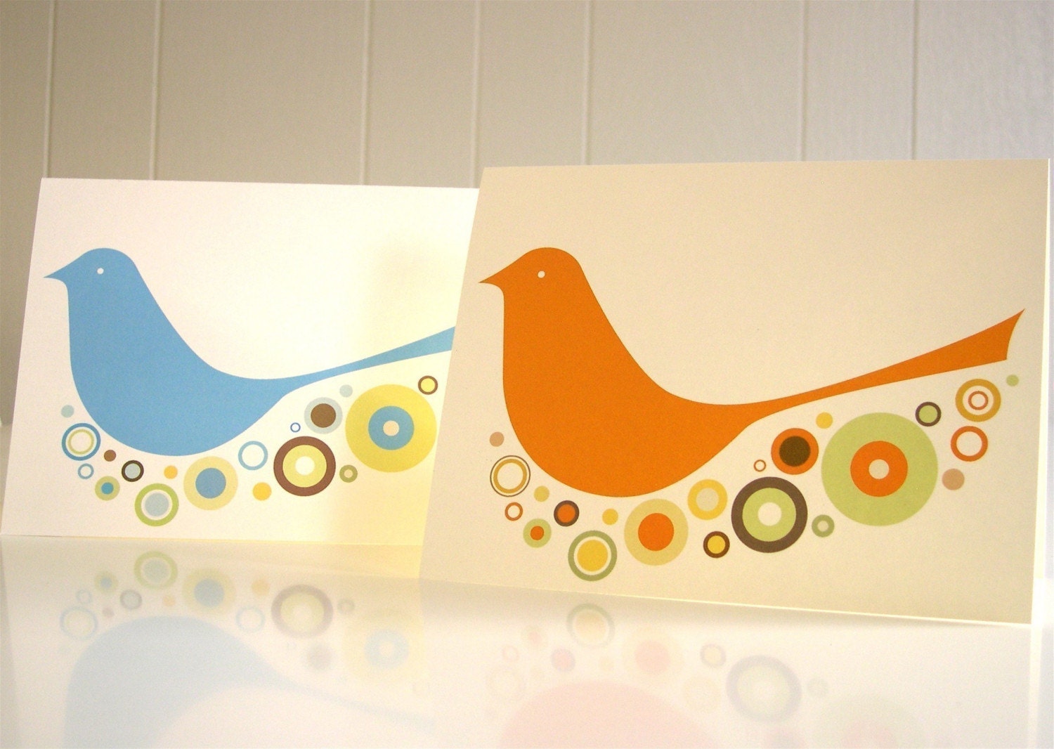 Birdie Cards-Set of 4 | Etsy