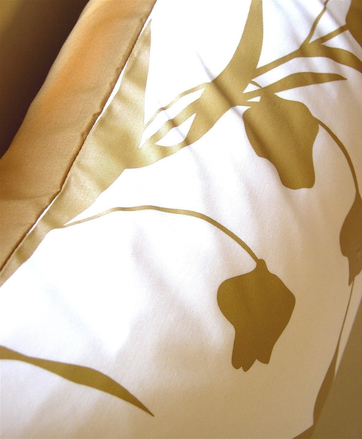 Limited Time Sale Mustard Print on off White Cotton - Etsy