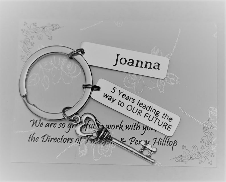 Employee Appreciation Gift Keychain Key Charm Keychain - Etsy