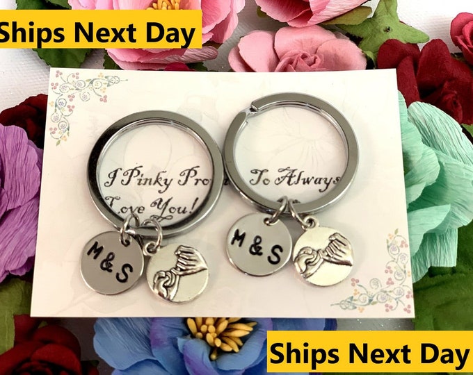 Pinky Swear 2 Keychains,double Pinky Promise Key Chains,best Friend ...