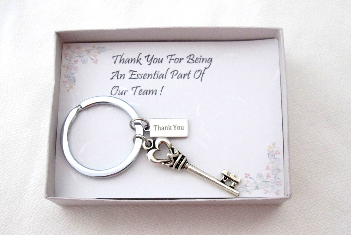 Personalized Employee Appreciation Keychain, Thank You Gift - Etsy