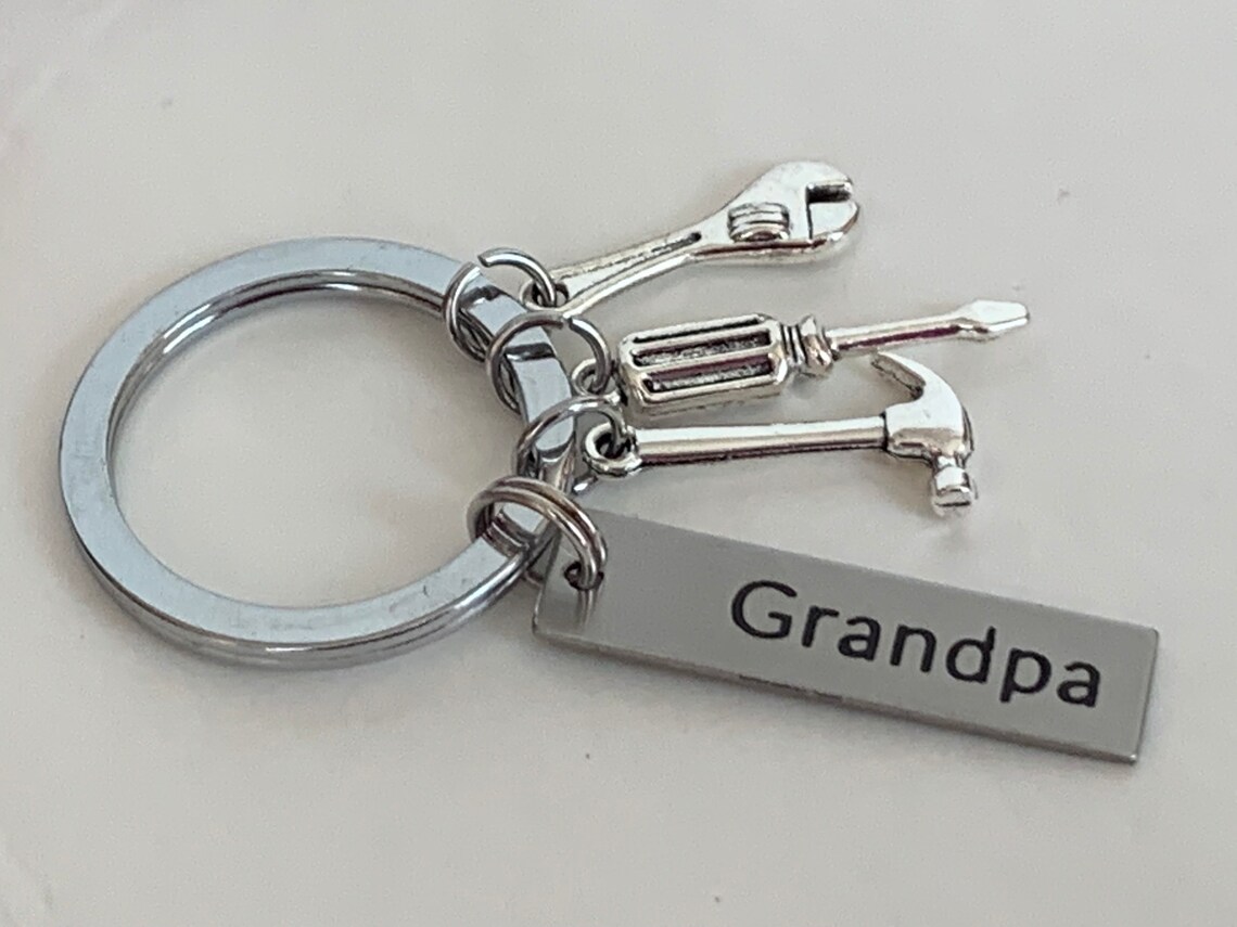 Grandpa Keychain, Grandpa Gift, Birthday Gift for Grandpa, Father's Day ...