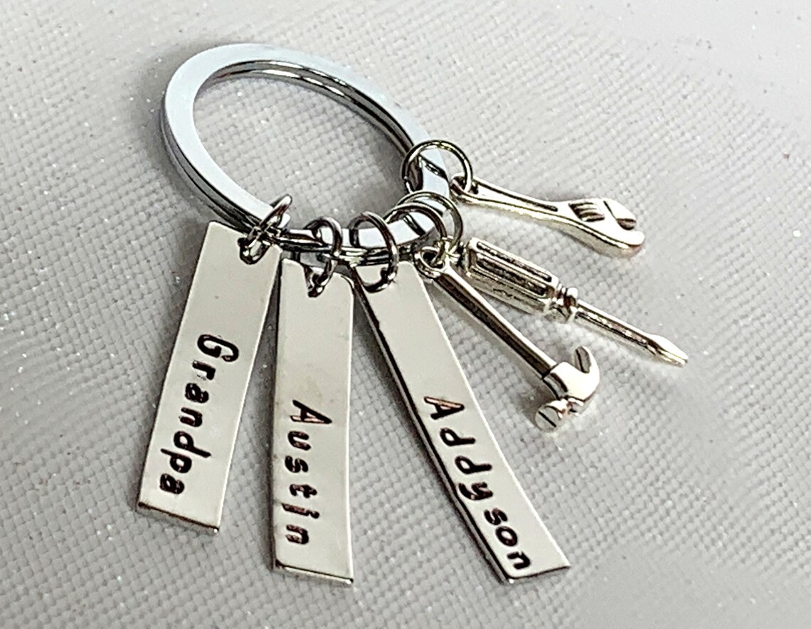 Grandpa Keychain, Grandpa Gift, Birthday Gift for Grandpa, Father's Day ...