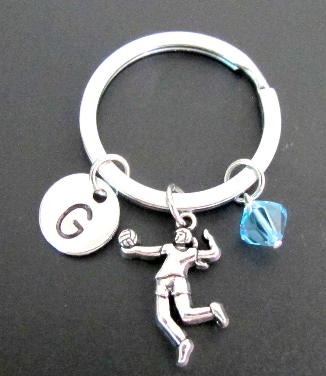 Volleyball Keychain, Personalized Volleyball Keychain, Volleyball Gifts ...