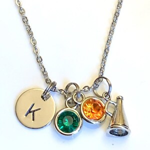 Personalized Cheerleader Necklace - Cheer Team Necklaces -hand Stamped ...
