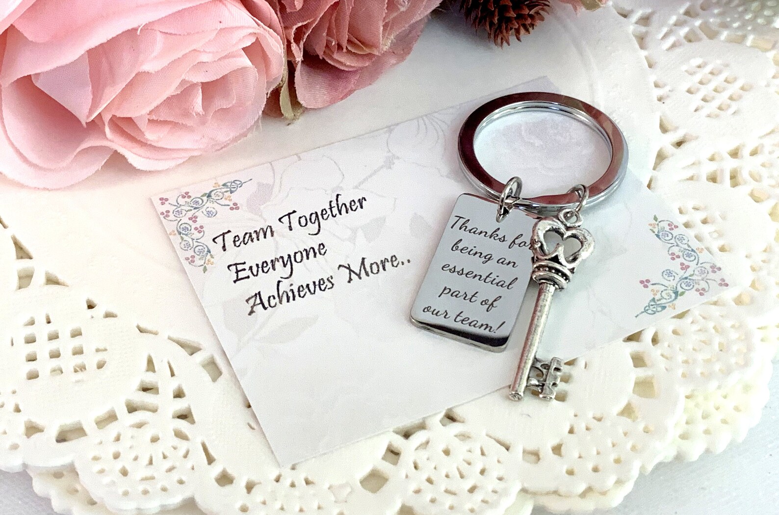 Employee Appreciation Gift Keychain Gift Coworker Giftwork - Etsy
