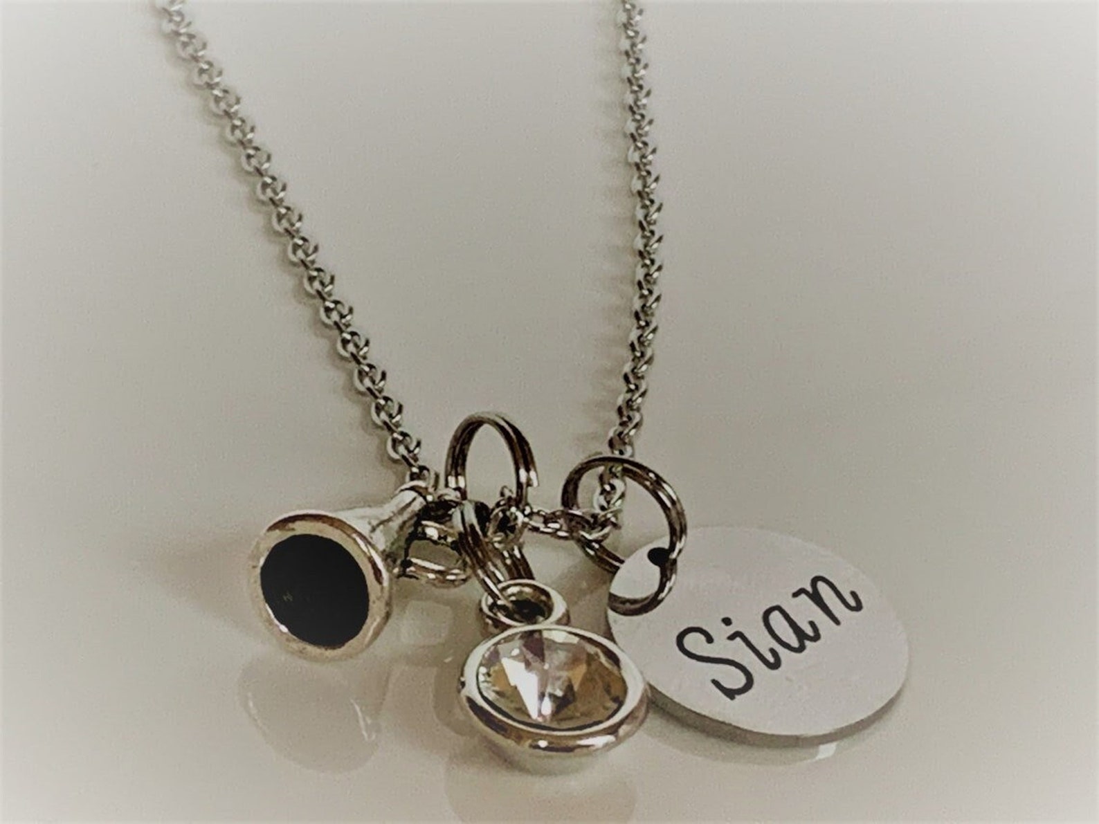 Personalized Cheerleader Necklace - Cheer Team Necklaces -hand Stamped ...