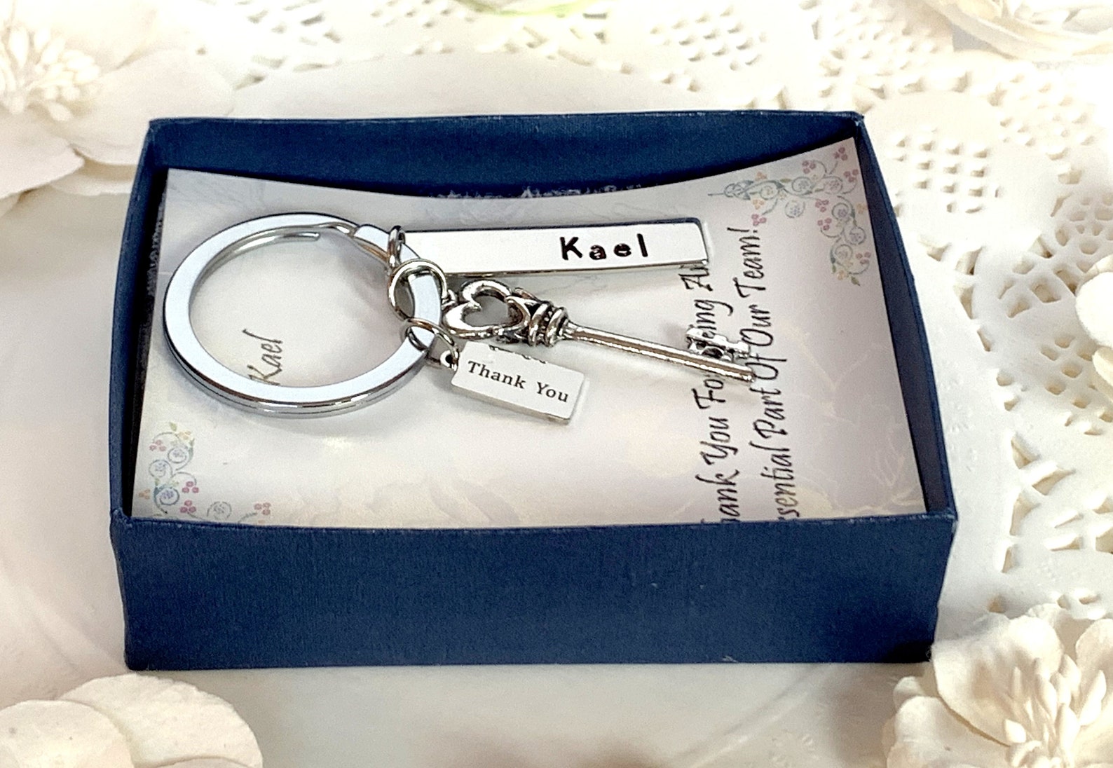 Employee Appreciation Gift Keychain, Key Charm Keychain, Employee Gift ...