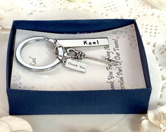 Employee Appreciation Gift Keychain, Key Charm Keychain, Employee Gift ...