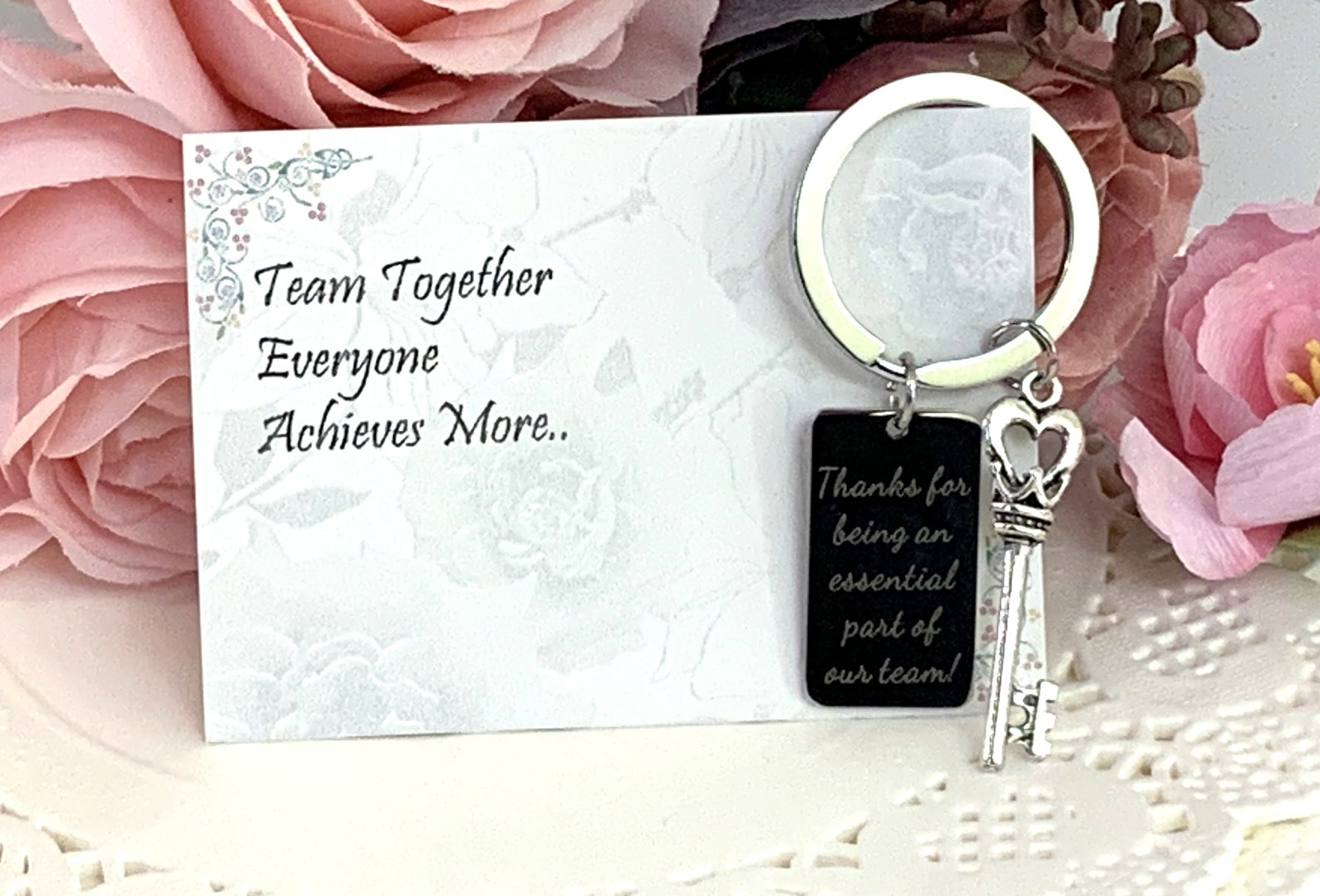 Employee Appreciation Gift Keychain Gift Coworker Giftwork - Etsy