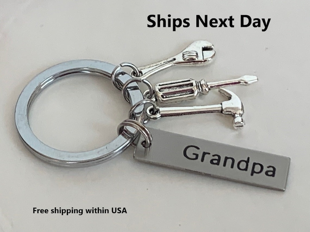 Grandpa Keychain,grandpa Gift, Father's Day Gift, Grandad Gift ...