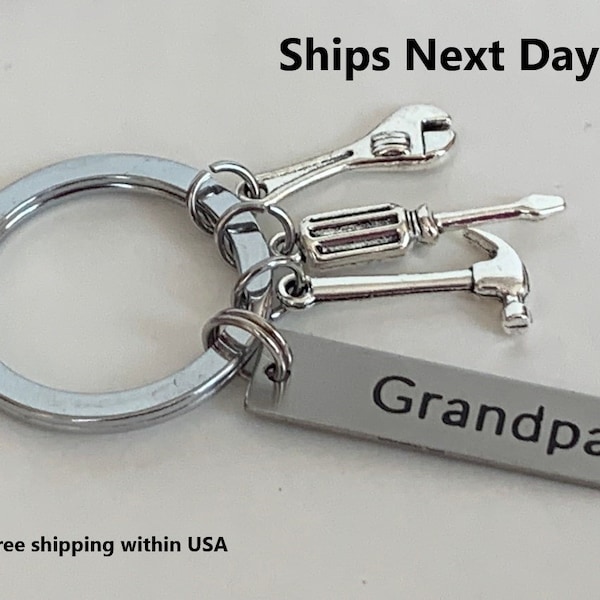 Keychain for Grandpa - Etsy