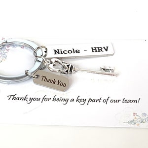 Employee Appreciation Gift Keychain, Key Charm Keychain, Employee Gift ...