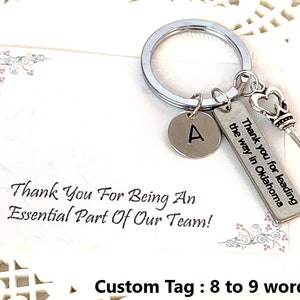 Employee Appreciation Gift Keychain, Key Charm Keychain, Employee Gift ...