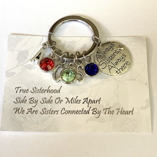 Sister Keychain - Etsy