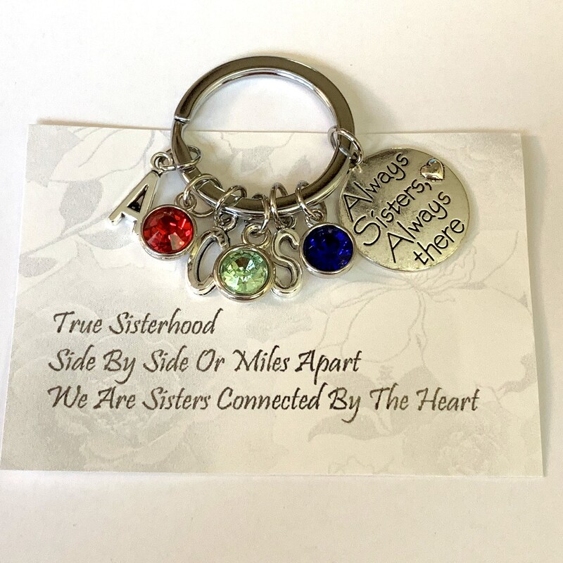 Sister Keychain - Etsy