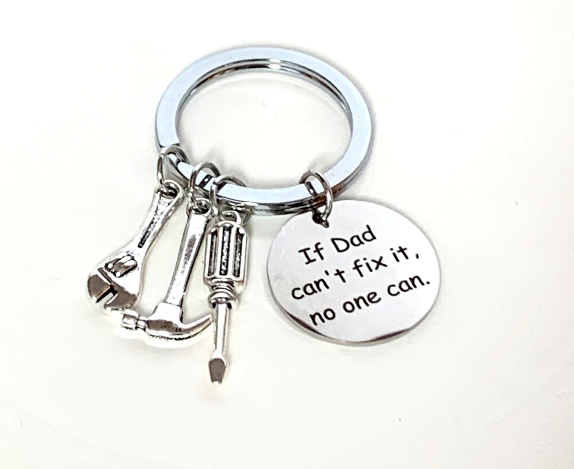 Gift for Dad keychain Personalized Father's Day Gift for | Etsy
