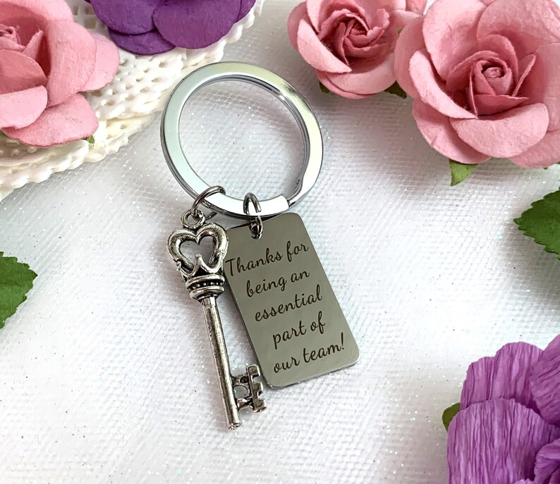 Employee Appreciation Gift Keychain Gift Coworker Giftwork - Etsy