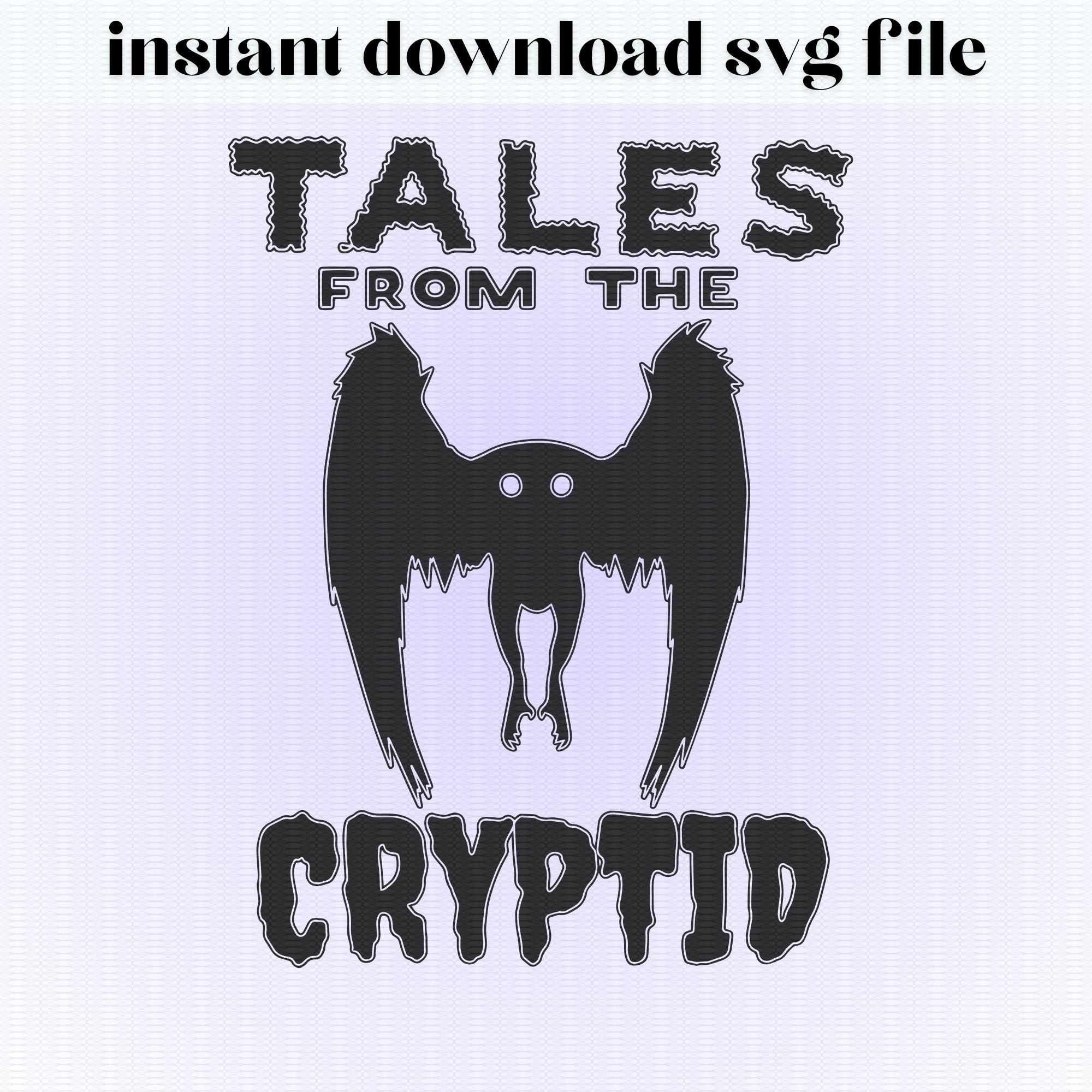 Tales From the Cryptid Mothman Svg Cutting Machine File for Goth ...