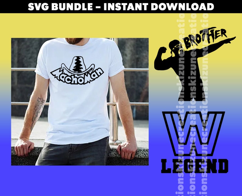 Classic Wrestling BUNDLE Cutting Machine Svg for Cricut, T-shirts ...